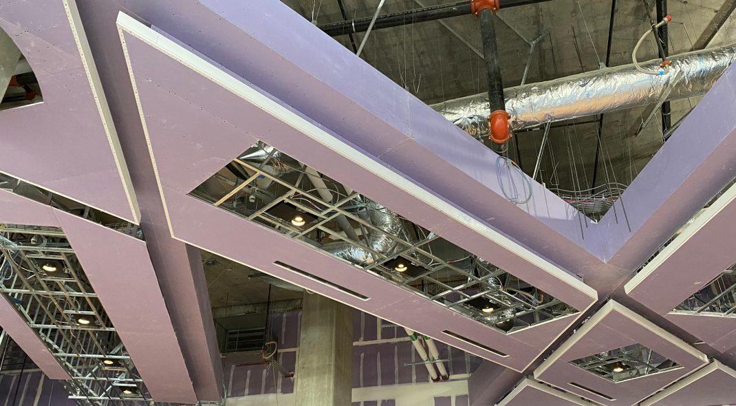 Massive Ceiling Installation | Drywall Grid System | Armstrong Ceiling ...