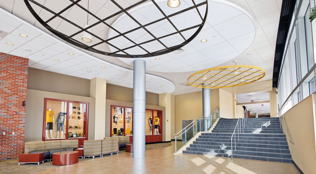 Sloped, Faceted, Staggered & Layered Installations | Armstrong Ceiling ...