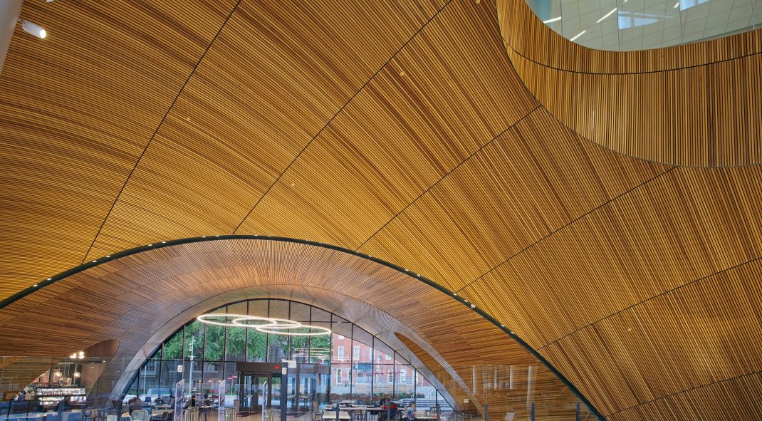 Temple University Library | Wood Ceiling Panels | Armstrong Ceiling ...