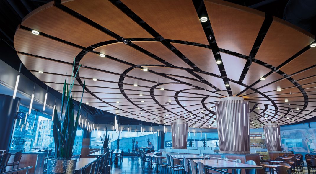Gulf Canada Square | Acoustical Wood Ceiling | Armstrong Ceiling ...