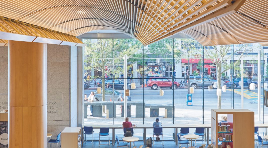 Boston Public Library | Wood Ceiling Panels | Armstrong Ceiling ...