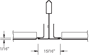 USG Ceilings X Mars White Shadowline Tapered Edge Lay-In, 50% OFF